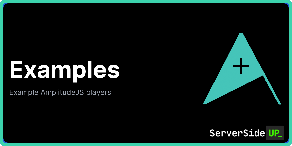 Examples | AmplitudeJS | A JavaScript library that allows you to ...