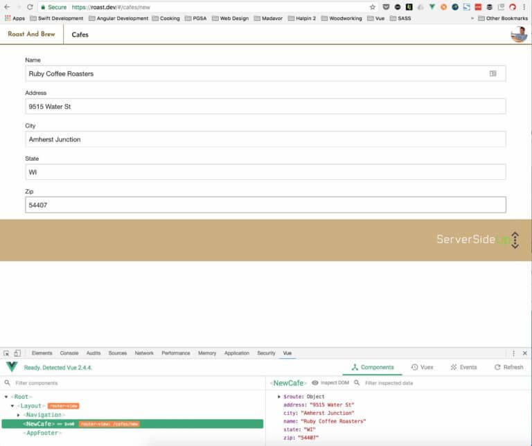Api Driven Form Submissions With Javascript Vuex And Laravel Server Side Up