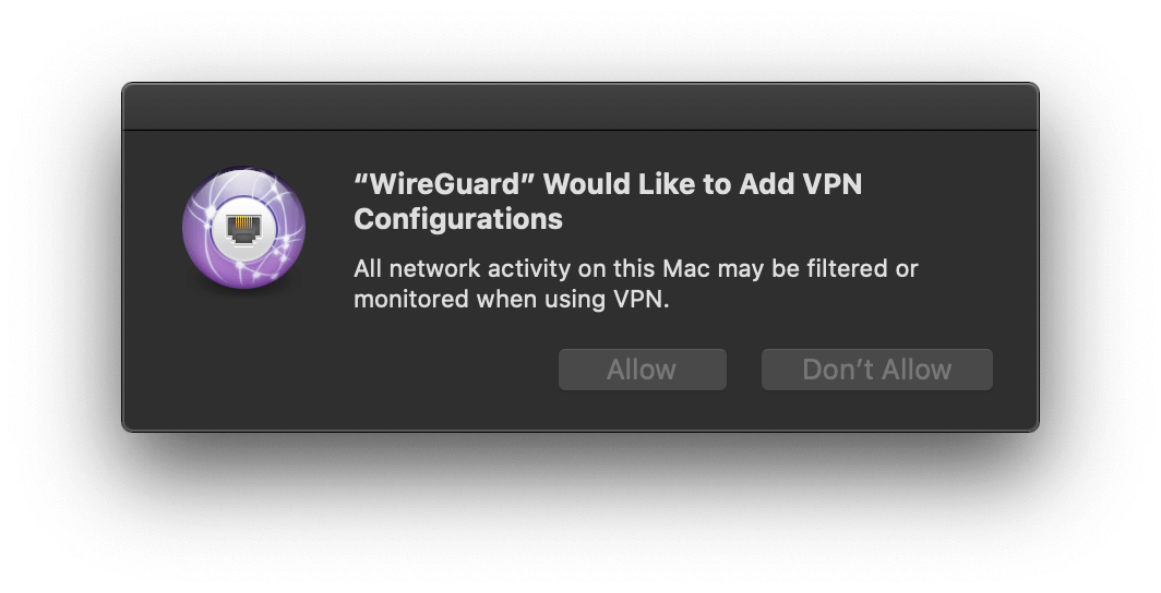 How to configure a WireGuard macOS client - Server Side Up How to configure a WireGuard macOS client - Server Side Up